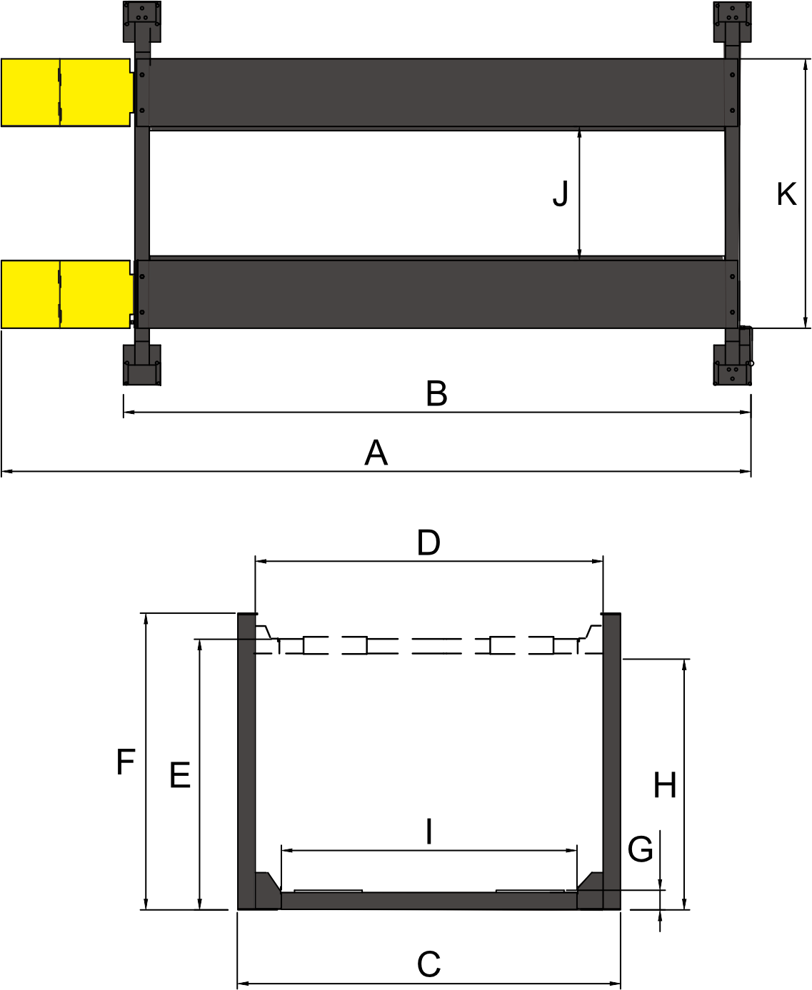 AMGO A430-P 4-Post Parking Lift